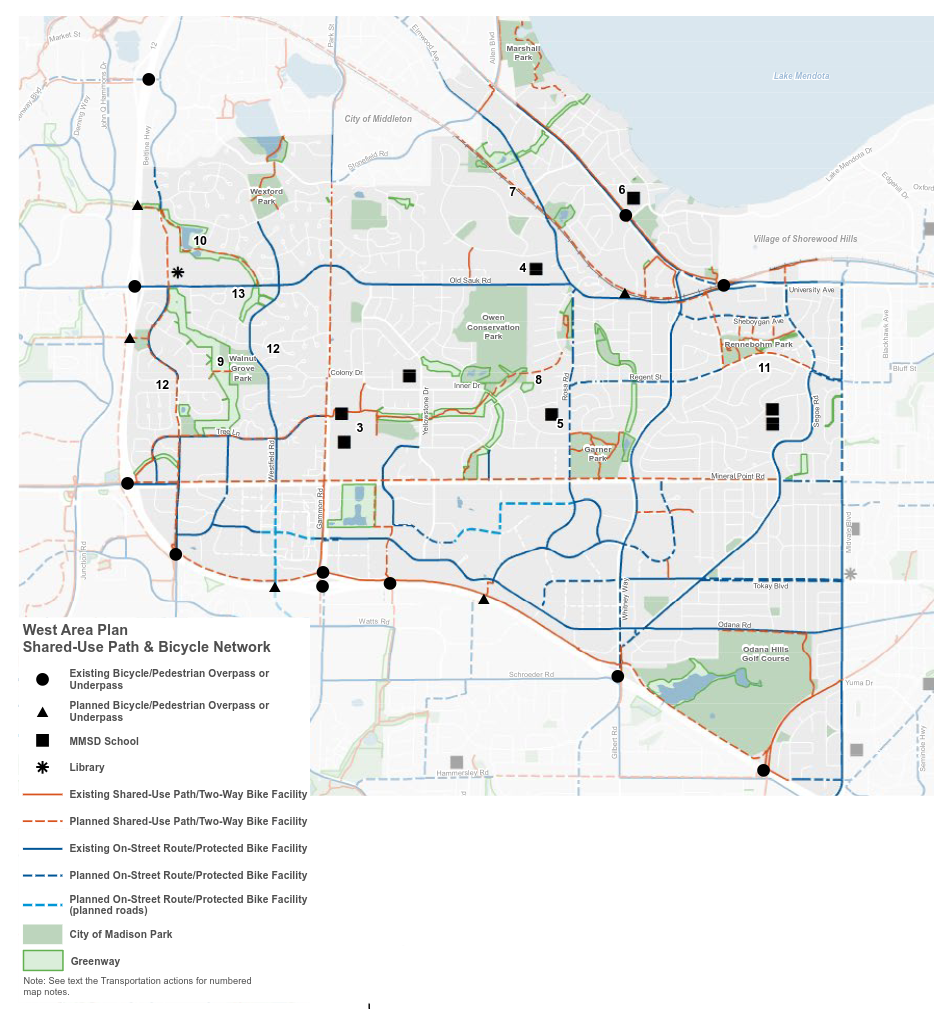 Madison Area Plans - West and Northeast - Wisconsin Bike Fed